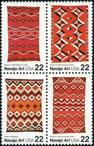 Stamp: Navajo Art (United States of America(American Folk Art Series ...