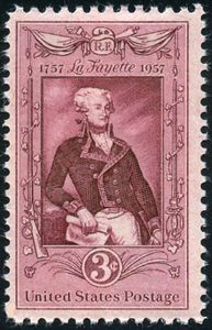 Stamp: Marquis de Lafayette (1757-1834) (United States of America ...