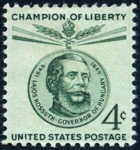 Stamp: Lajos Kossuth (1802-1894) (United States of America(Champions of ...