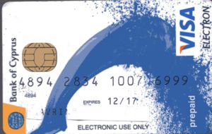 Bank Card: Bank of Cyprus Visa Electron (Bank Of Cyprus, CyprusCol:CY ...
