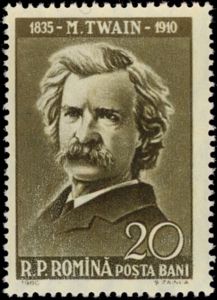 Stamp: Mark Twain (1835-1910), American writer (Romania(Cultural ...