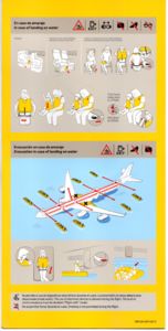 Safety Card: A-340-600 (Iberia, SpainCol:IBE-ES-0030