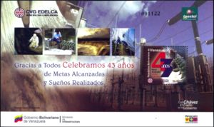 Stamp: 43 years CVG-EDELCA (Venezuela(CVG-EDELGA, 43rd Anniv.) Mi:VE ...