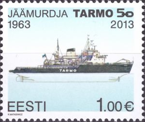 Stamp: 50th Anniversary of Icebreaker Tarmo (Estonia(Historic Ships) Mi ...