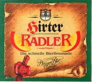 Drink Label: Hirter Radler (Brauerei Hirt, AustriaCol:AT-BEER-002494
