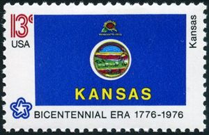Stamp: Kansas (United States of America(American Bicentennial Issue ...