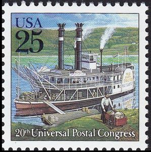 Stamp: "Chesapeake" (Mississippi river steamer) (United States of ...