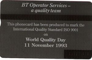 Phonecard: BT Operator Services (British Telecom, United Kingdom of ...