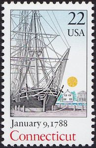 Stamp: Connecticut Ratification Date (United States of America ...