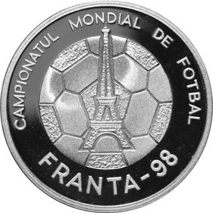 Moneda: 100 Lei (World Cup Soccer - France 1998) (Rumanía(1989~Hoy ...
