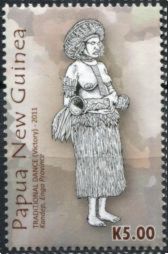 Stamp: Kandep, Enga Province (Papua New Guinea(Traditional Dance ...