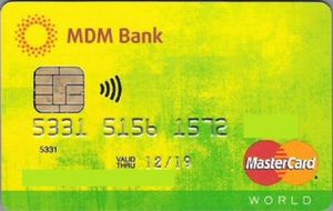 Bank Card: MDM Bank MC World Green (MDM-bank, RussiaCol:RU-MC-1224.03