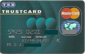 Bank Card: TSB Trustcard (TSB Bank, United Kingdom of Great Britain ...