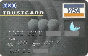 Bank Card: TSB Trustcard (TSB Bank, United Kingdom of Great Britain ...