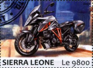 Stamp: 2017 KTM 1200 Super Duke GT (Sierra Leone(Motorcycles (2017)) Mi ...