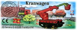 Meal Toy: Kranwagen (Kinder Surprise, Germany, Federal Republic(Kinder ...