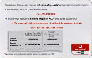Functional Card: Mi sento a casa. E tu? (Telecommunications, Italy ...