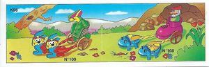 Meal Toy: Frog cart (Kinder Surprise, Europe(Kinder - Animal carriages ...