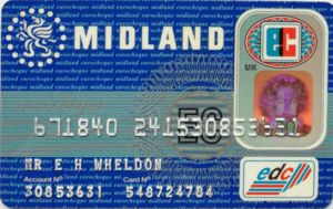 Bank Card: Midland EC (Midland Bank, United Kingdom of Great Britain ...