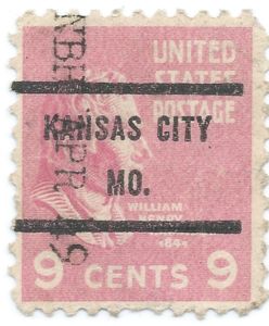 Stamp: William Henry Harrison (1773-1841), 9th President of the USA ...