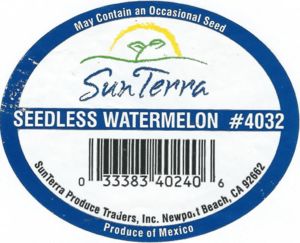 Fruit Sticker: Seedless Watermelon #4032 (MexicoCol:MX-FR-00040