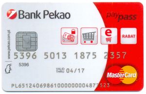 Bank Card: Mastercard (Bank Polska Kasa Opieki SA/Bank Pekao SA ...