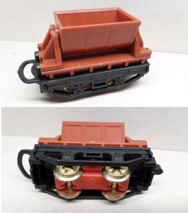 Meal Toy: Muldenwagen (brown, wheelhouse red) (Kinder Surprise, Germany ...
