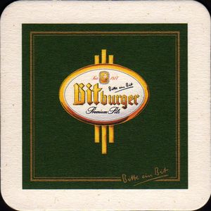 Beer Coaster: Bitburger (Bitburger Brauerei, Germany, Federal ...