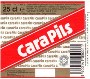 Drink Label: CaraPils (Alken-Maes S.A., BelgiumCol:BE-BEER-021010