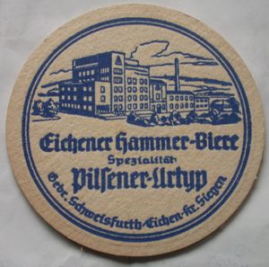 Beer Coaster: Eichener haller-Biere (Eichener Brauerei Gebr ...