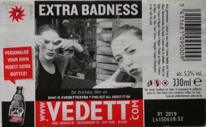 Drink Label: Vedett Extra Badness (Duvel Moortgat, BelgiumCol:BE-BEER ...