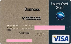 Bank Card: VISA Leumi card gold Tadiran (Leumi Bank, IsraelCol:IL-VI-0044