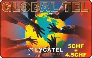 Telefonkarte: Global Tel (Lycatel, Schweiz(Global) Col:CH-LYC-GL-1B