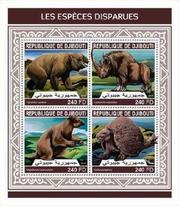 Stamp: Extinct species (Djibouti(Extinct Species (2018)) Mi:DJ 2164 ...