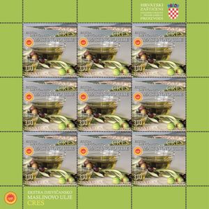 Stamp: Cres Olive Oil (Croatia(EU Protected Designation of Origin Foods ...
