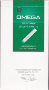 Cigarette Pack: Omega Eco Menthol Superslims (SwitzerlandCol:CH-CT-0049