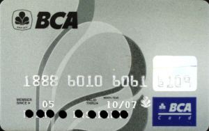 Bank Card: BCA Card (Bank Central Asia, IndonesiaCol:ID-GM-0070
