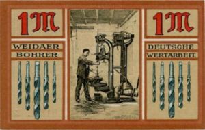 Banknote: 1 Mark (German Notgeld(Weida) GrM:1391.1-4/4