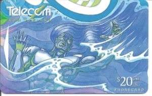 Phonecard: Tangaroa, Father of the Oceans and Seas (Telecom New Zealand ...