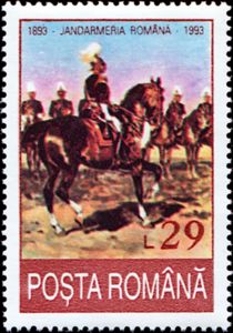 Stamp: Mounted Police (Romania(Centenary of Rural Mounted Police) Mi:RO ...