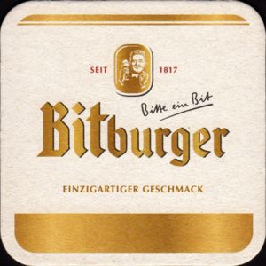 Beer Coaster: Bitburger (Bitburger Brauerei, Germany, Federal ...