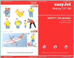 Safety Card: Boeing 737-700 (EasyJet, United Kingdom of Great Britain ...