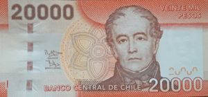 Cédulas: 20,000 Pesos (Chile(2009-2021 Issue) Wor:P-165f