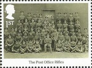 Stamp: The Post Office Rifles (United Kingdom of Great Britain ...