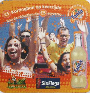 Beer Coaster: Six Flags belgium (Walibi Belgium, BelgiumCol:BE-007788