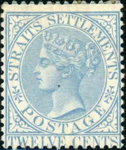 Postzegel: Queen Victoria (1819-1901) (Straits Settlements(1867-72 ...