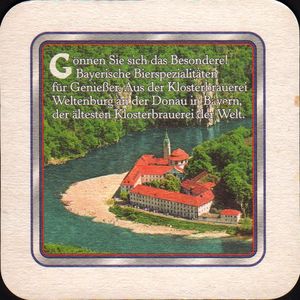 Sous-bock de bière: Weltenburger (Weltenburger Klosterbrauerei ...