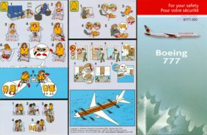 Safety Card: Boeing 777 - B777-300 (Air Canada, CanadaCol:ACA-CA-0022