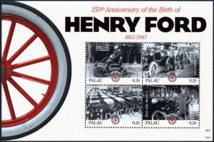 Stamp: 150th anniversary of the birth of Henry Ford (Palau(150th ...