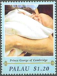 Stamp: Prince George of Cambridge (Palau(Birth of HRH Prince George of ...